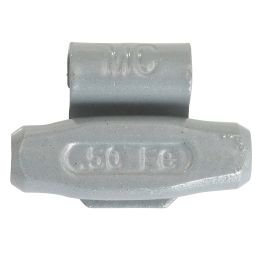 OEMTOOLS 23219 0.50 Oz. MC Style Steel Wheel Weight - 1 Box of 25